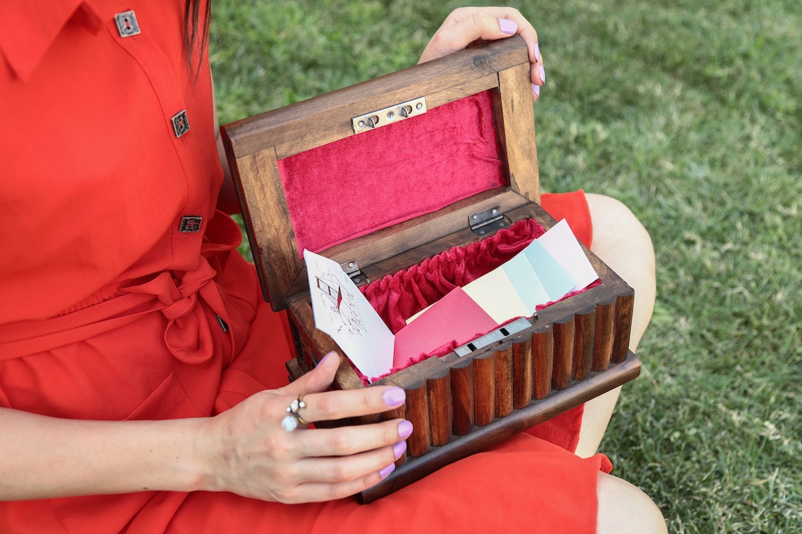 Personalized Puzzle Box for Adults Secret Lock Box Carved - Etsy