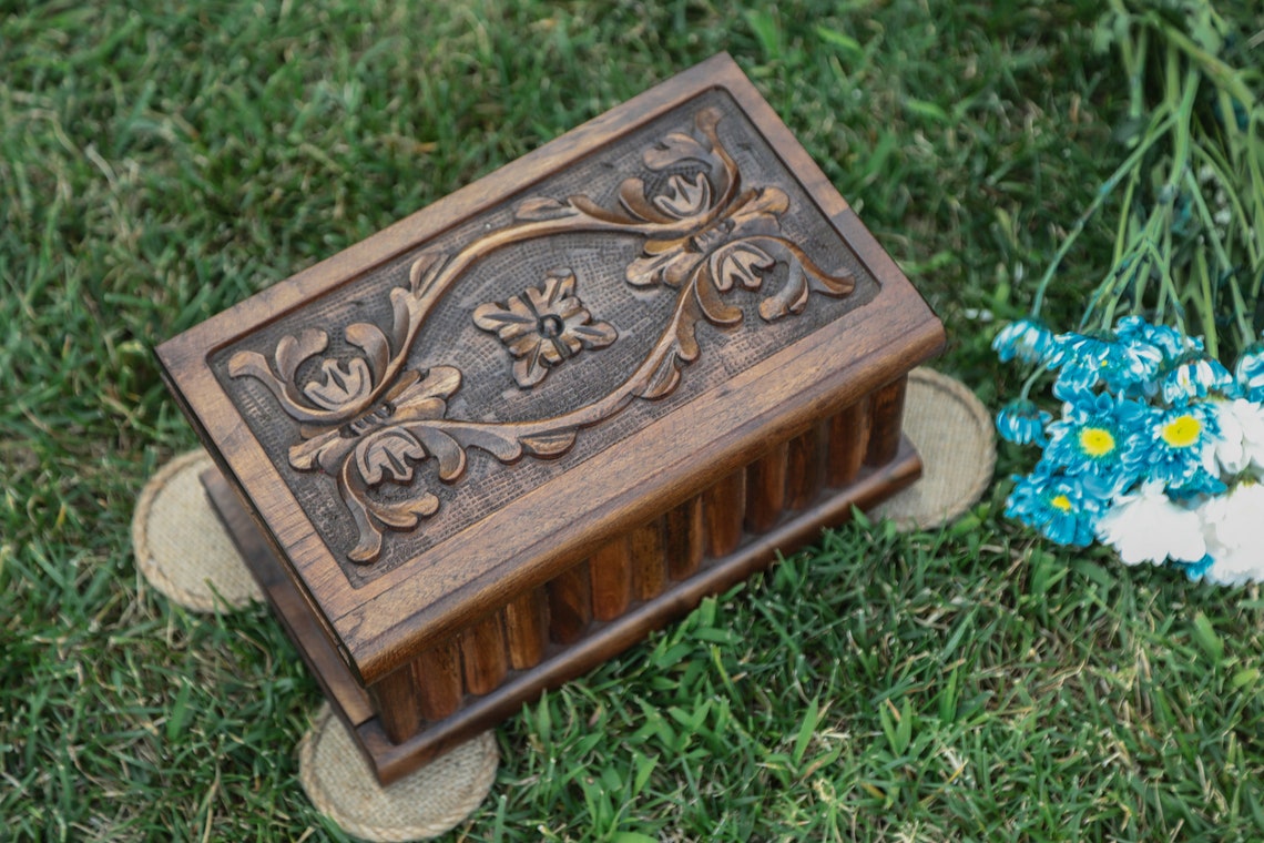 Personalized Puzzle Box for Adults Secret Lock Box Carved - Etsy