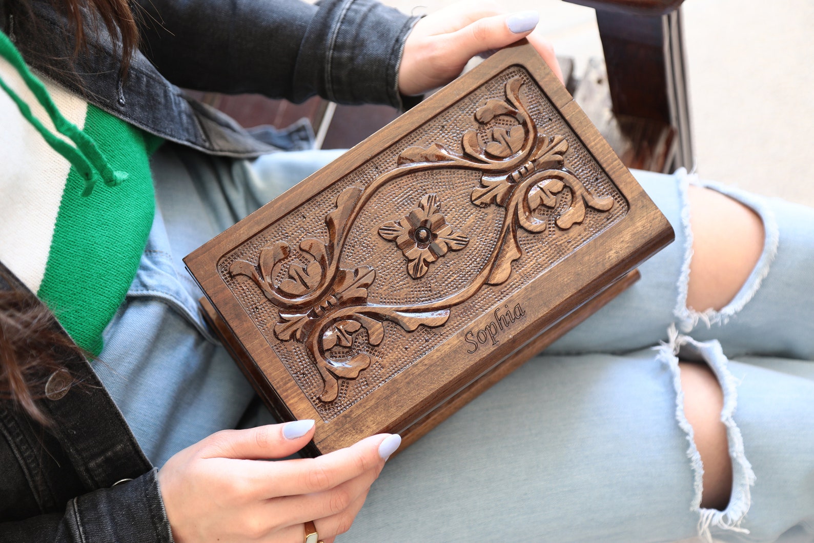 Personalized Puzzle Box for Adults Secret Lock Box Carved - Etsy
