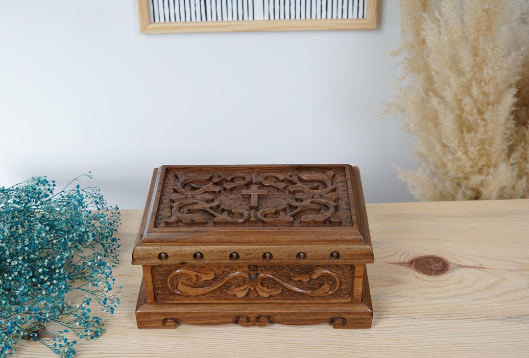 Handmade Bible Box, Churck Keepsake Box, Christening Gift Box, Quality ...