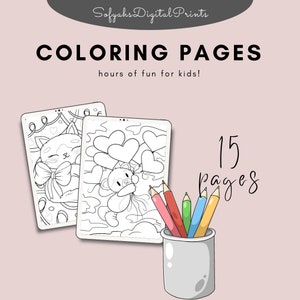 15 Valentine's Day Printable Coloring Pages Sheets Kids for Classroom ...