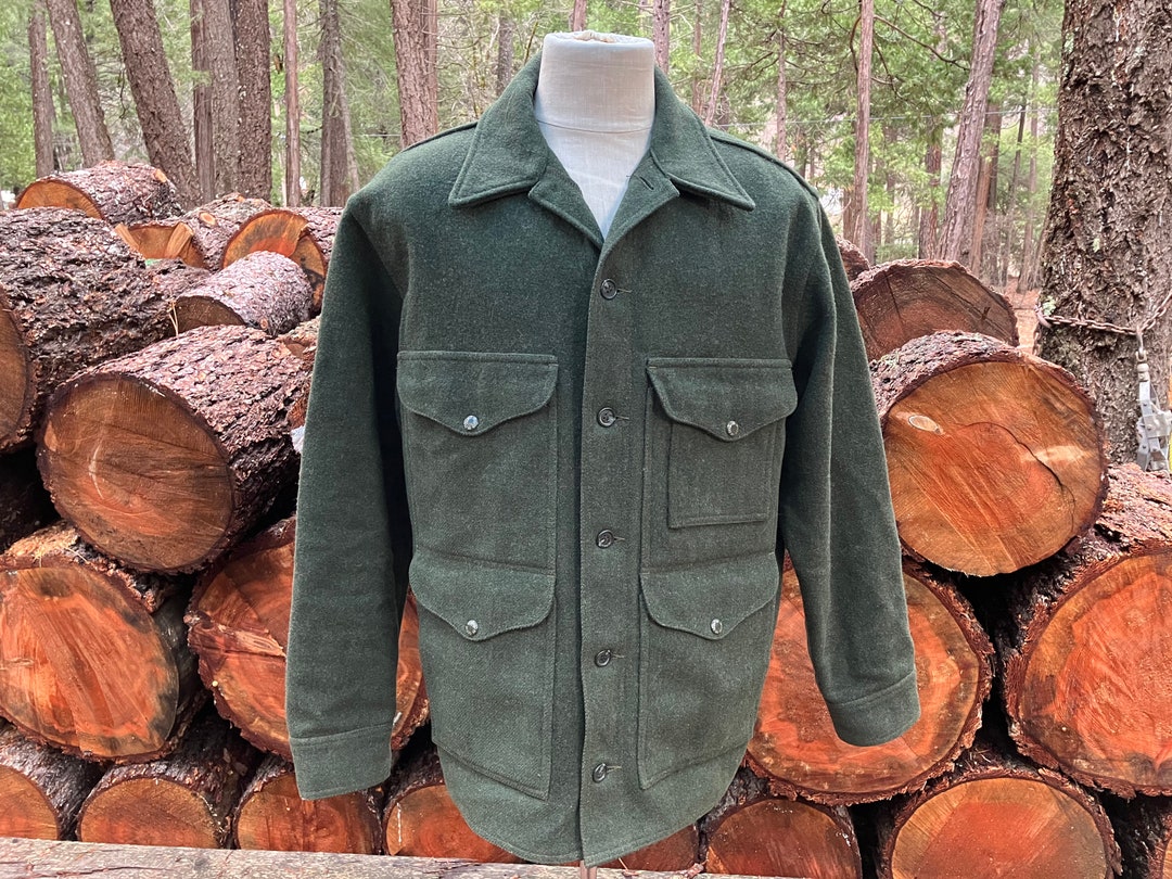 Vintage Filson Wool Logan Green Jacket Workwear Americana - Etsy