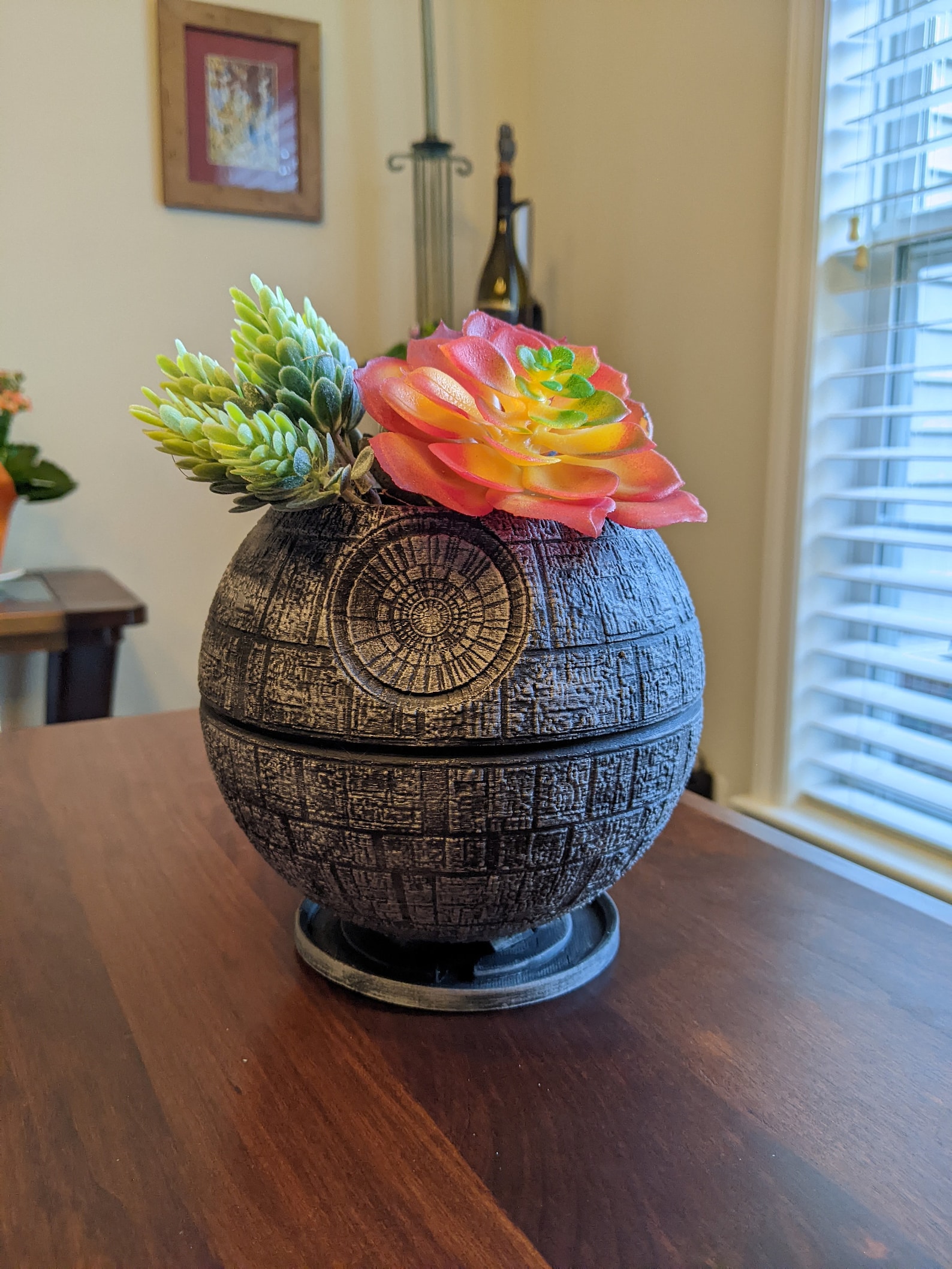 Death Star / Star Wars / Planter / Hand Painted - Etsy