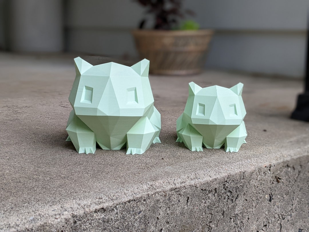 Bulbasaur Low Poly / Large and Small/ Inspired by Pokémon / Succulent ...