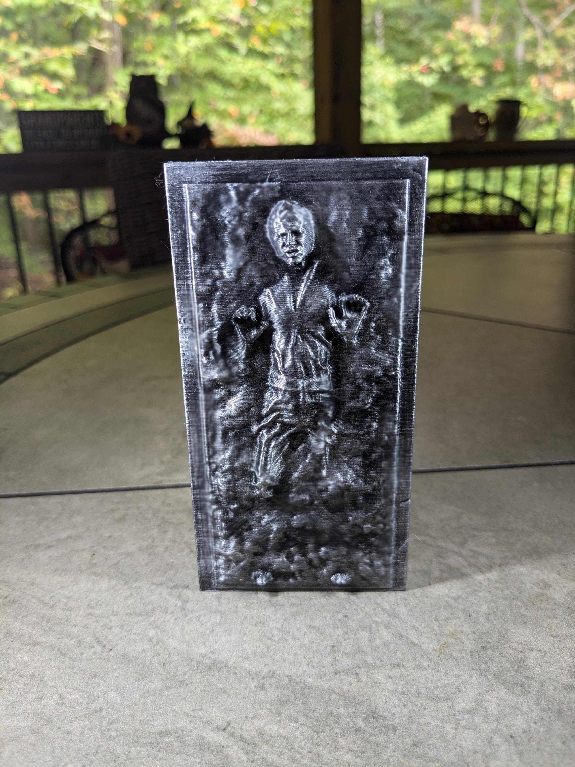 Hans Solo in Carbonite / Desk Display / Hand Painted / Star Wars ...