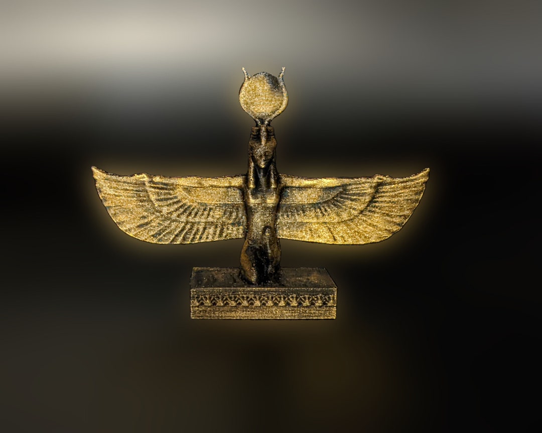 ISIS / Egyptian Goddess / Healing / Hand Painted / 3D Printed - Etsy