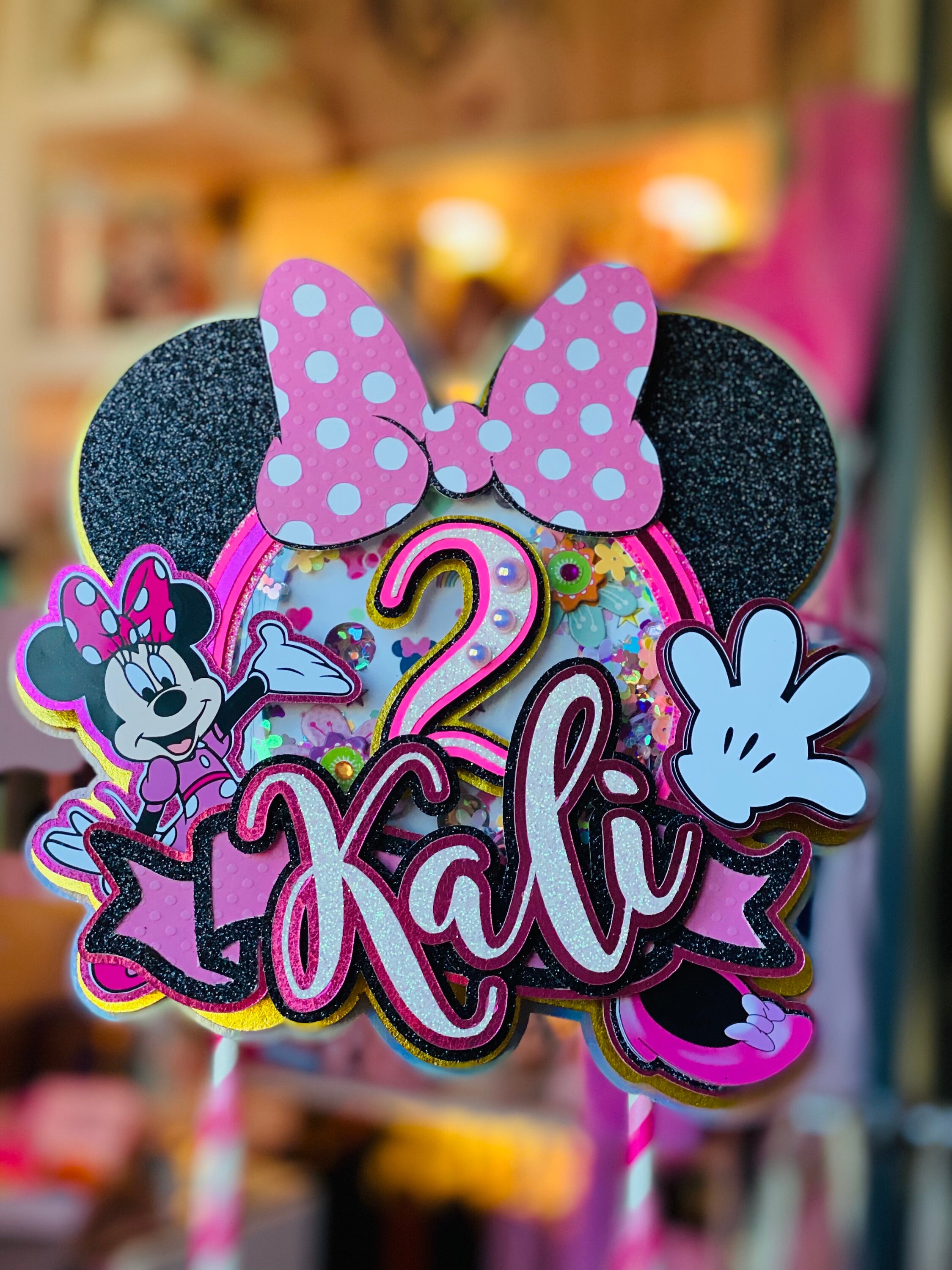 Mouse Cake Topper, Mouse Party, Castle Birthday, Customized, Shaker ...