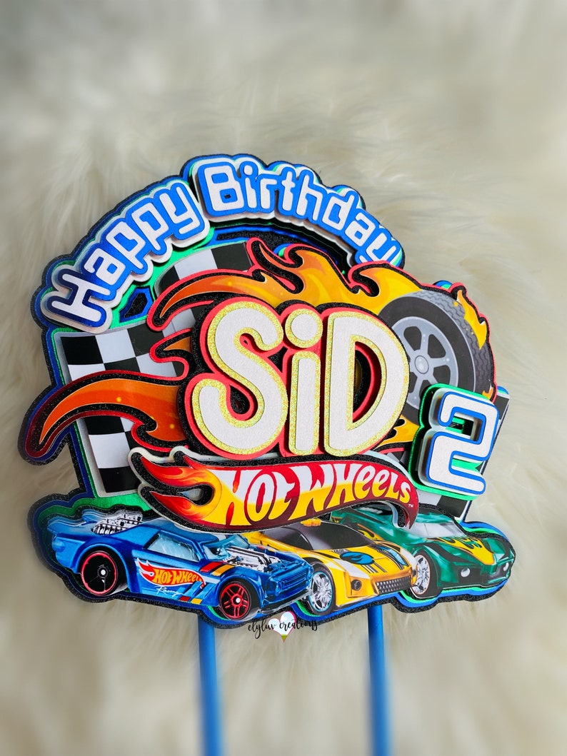 Fast Cars Cake Topper Party Decorations Racing Birthday - Etsy