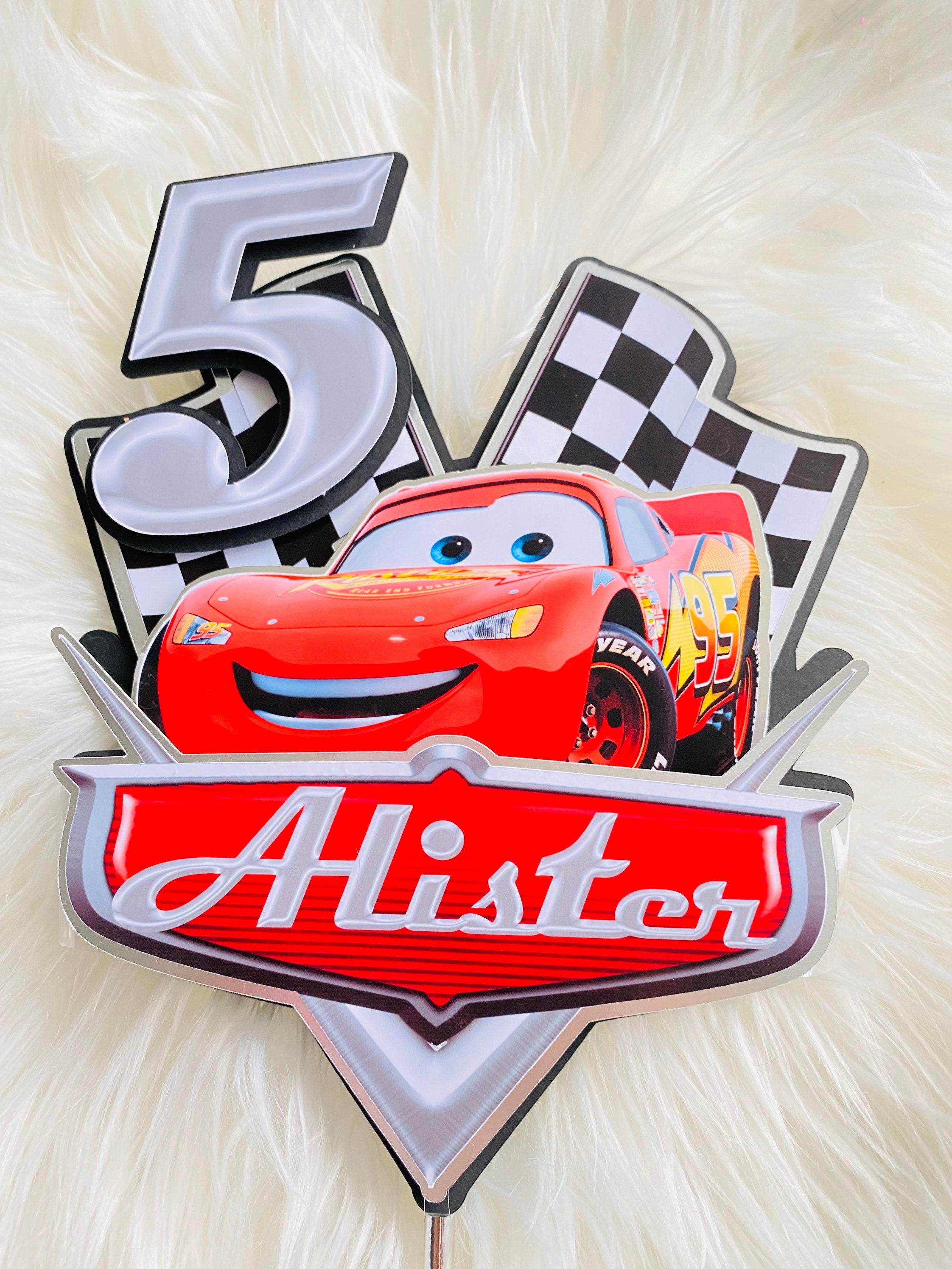 Cars Cake Topper Party Decorations Fast Car Birthday Theme - Etsy