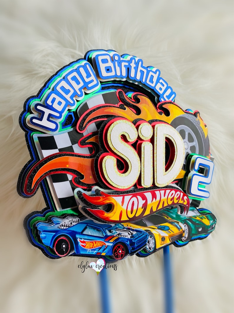Fast Cars Cake Topper Party Decorations Racing Birthday - Etsy