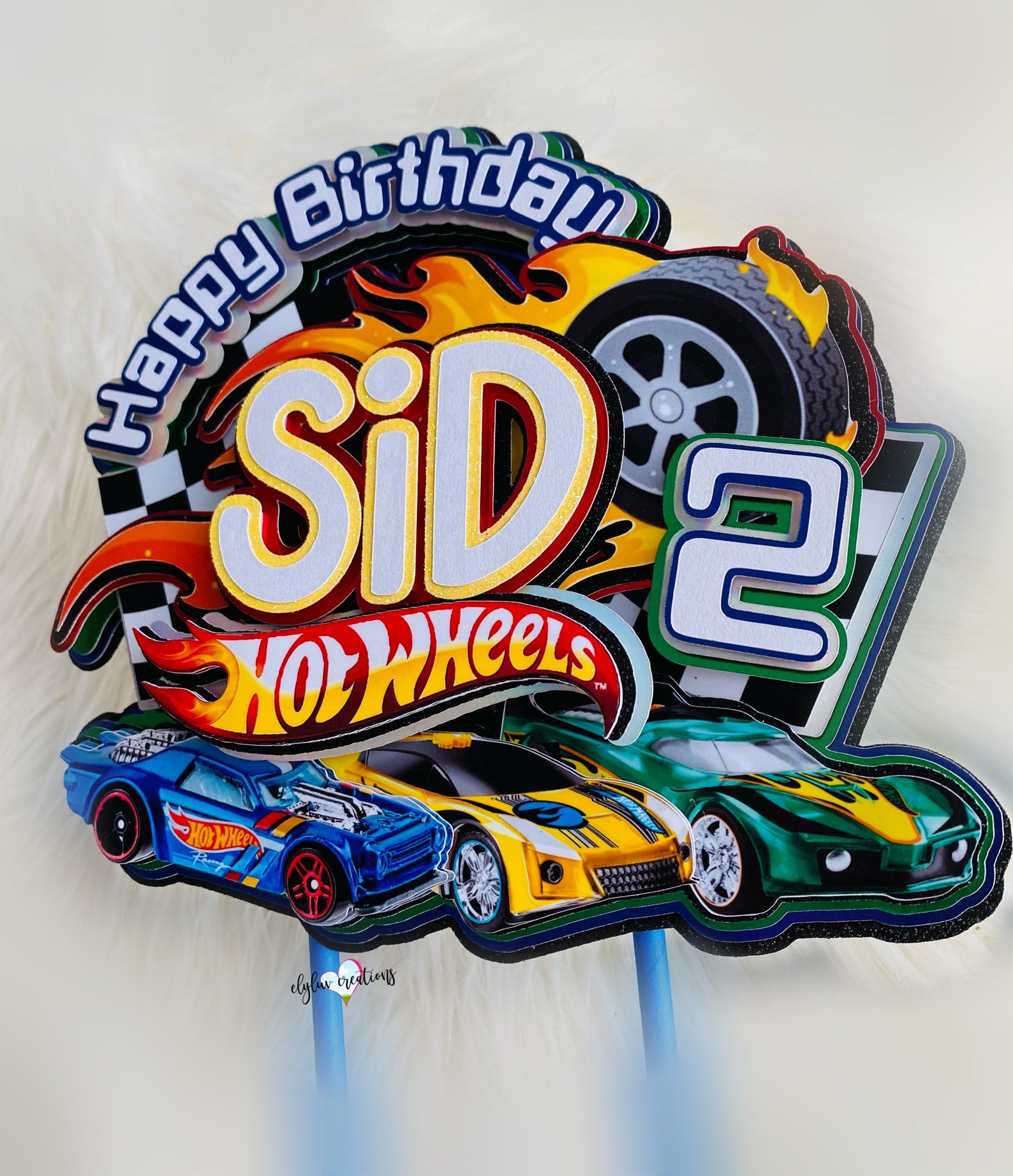 Fast Cars Cake Topper Party Decorations Racing Birthday | Etsy