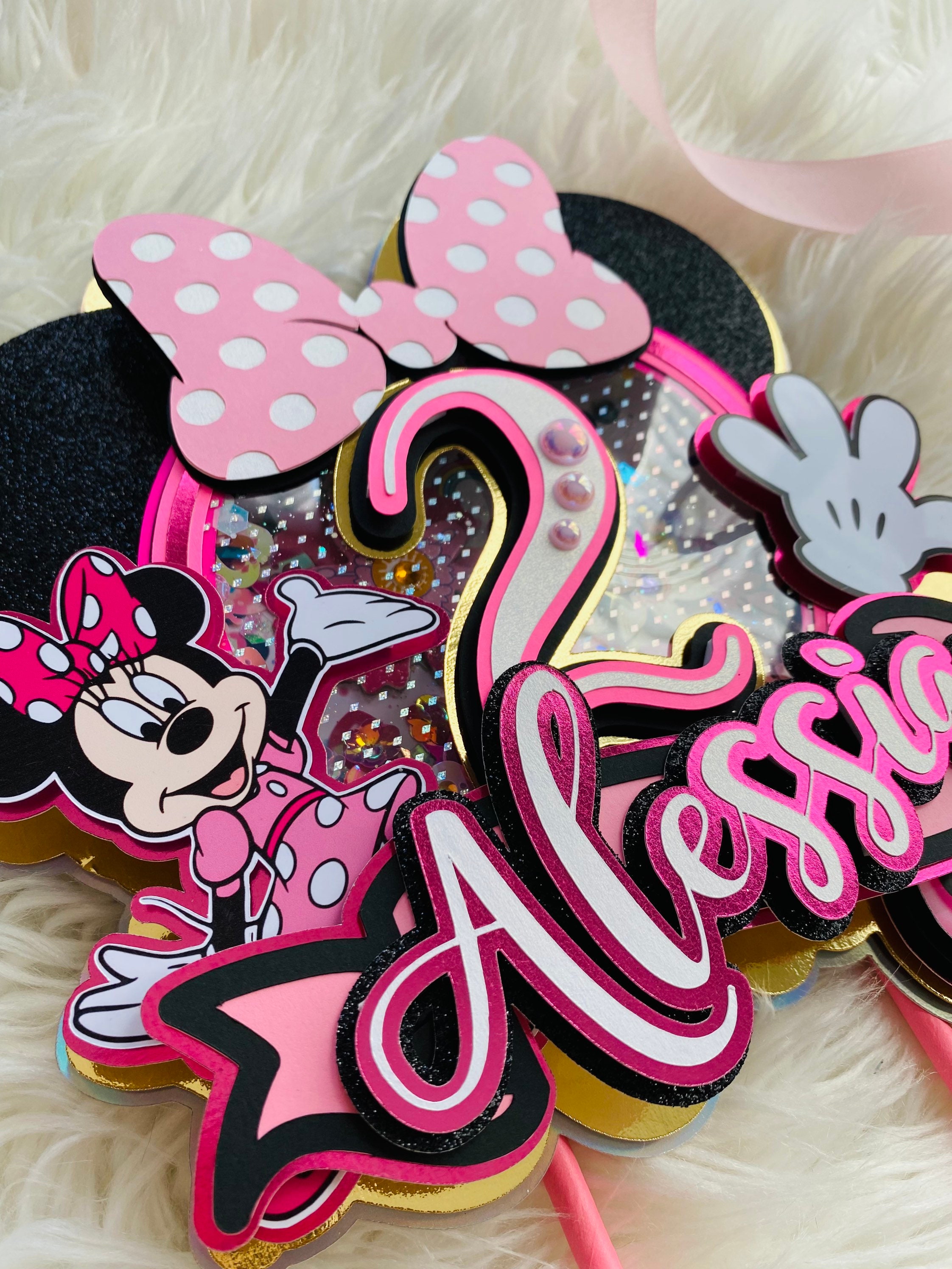 Mouse Cake Topper, Mouse Party, Castle Birthday, Customized, Shaker ...