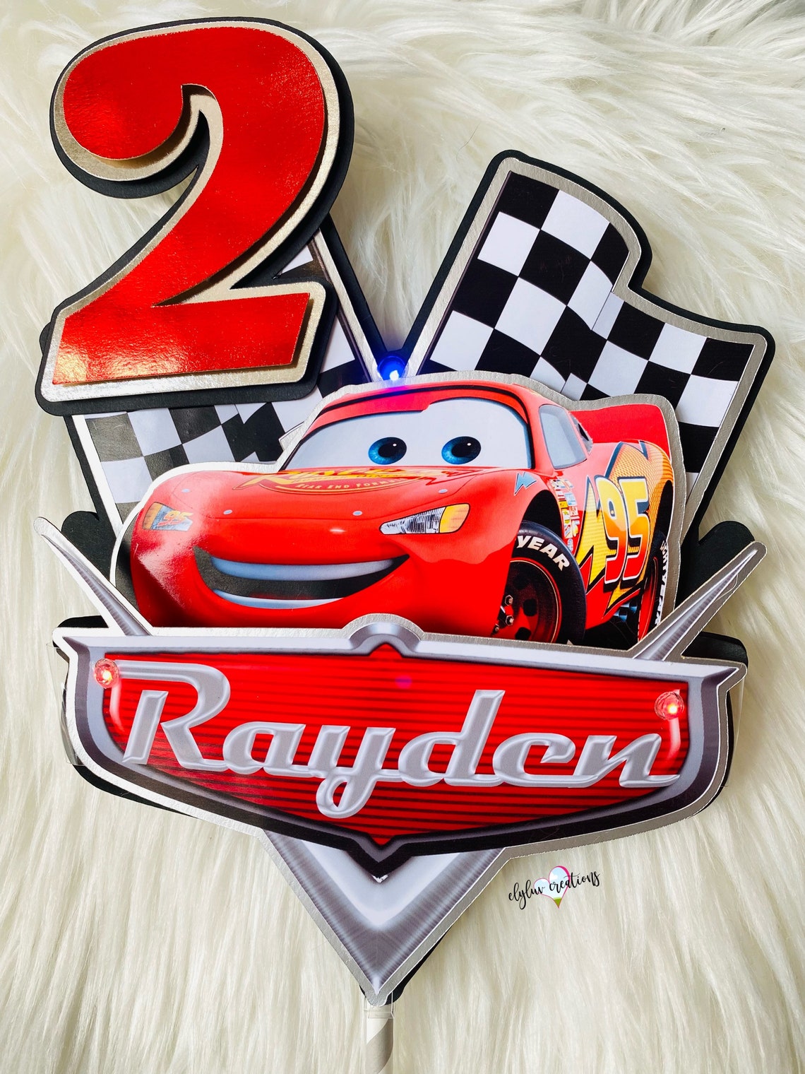 Cars Cake Topper Party Decorations Fast Car Birthday Theme - Etsy