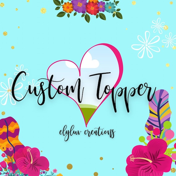 Custom Themed Cake Toppers With Option of Shaker Topper With - Etsy