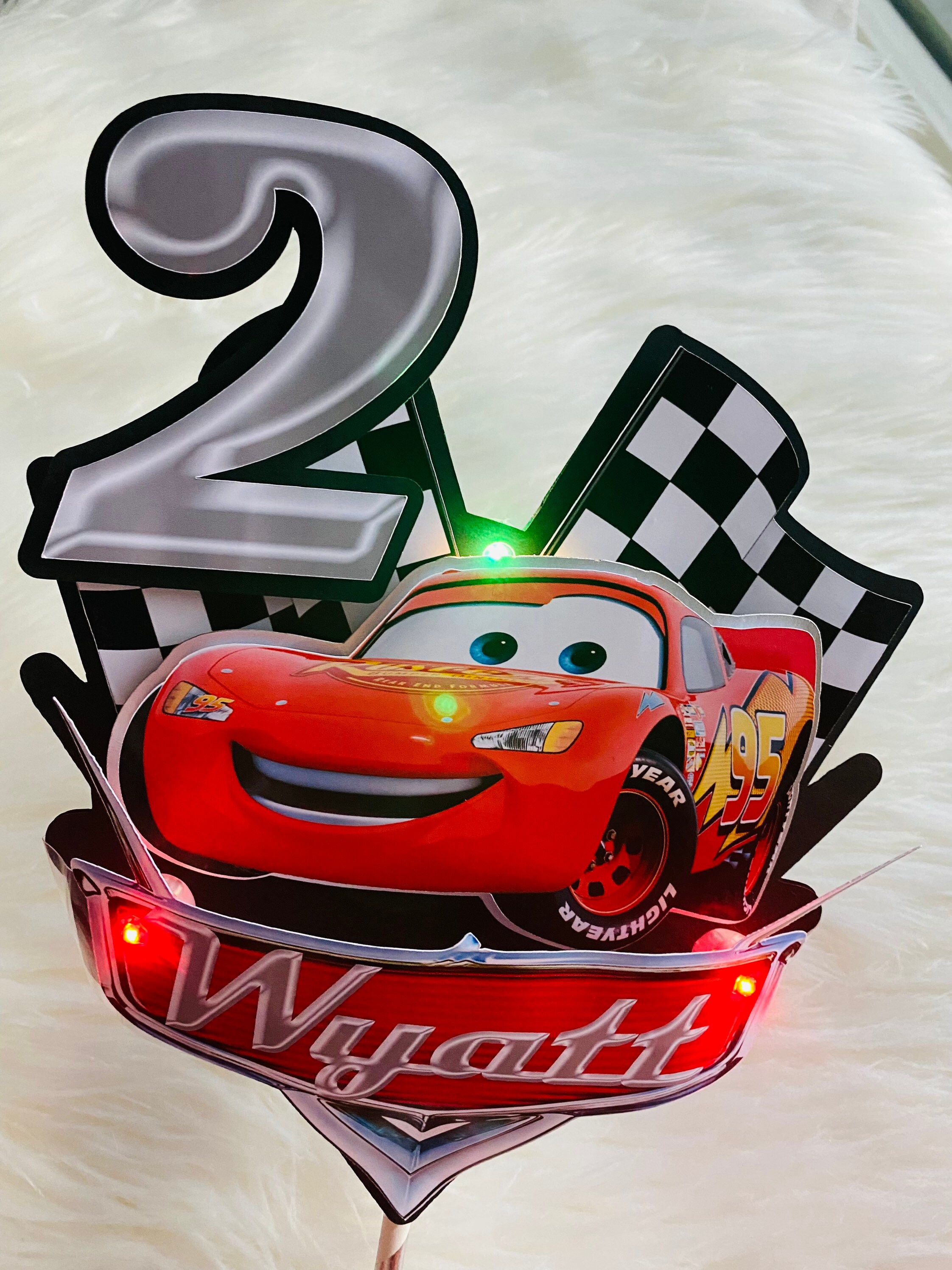 Cars Cake Topper Party Decorations Fast Car Birthday Theme - Etsy
