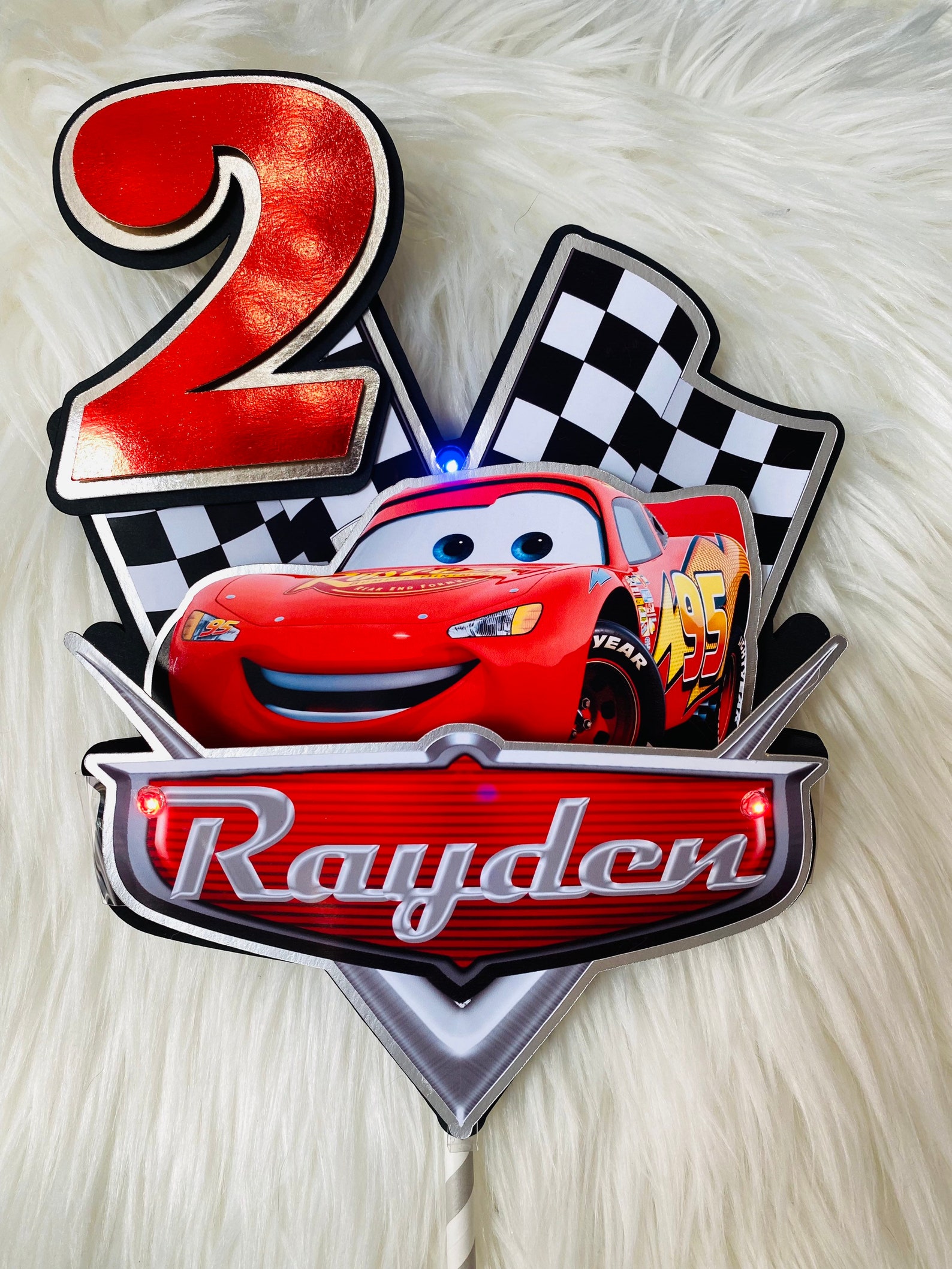 Cars Cake Topper, Party Decorations, Fast Car Birthday Theme, Custom ...
