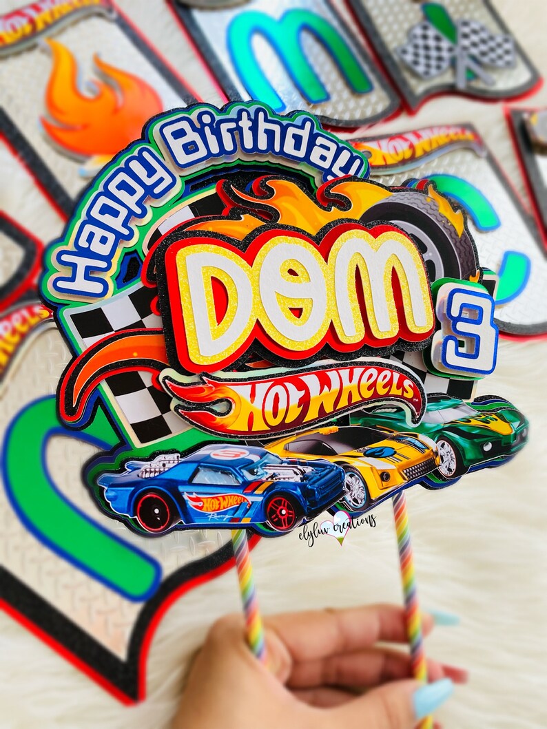 Fast Cars Cake Topper Party Decorations Racing Birthday - Etsy