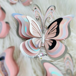 Paper Butterfly Set, 5D Butterfly, Layered Butterflies, Large Paper ...