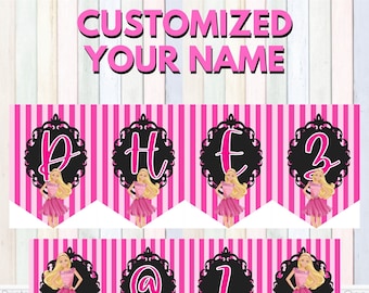 Barbie Birthday Banner - Etsy