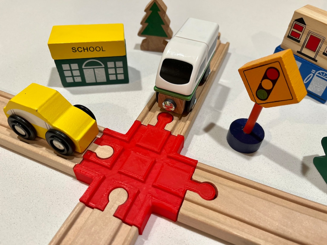 Crossing for Wooden Trains. Compatible With Brio, Thomas the Train ...