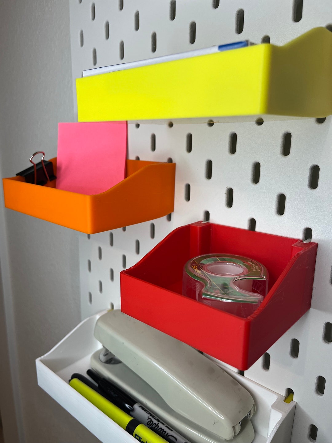 Ikea SKADIS Bins, Small, Medium or Large Skadis Bins, Home Office ...