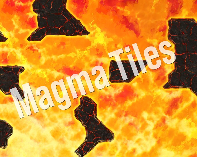 Magma Tiles Battle Map, Dnd Battle Map, D&D, Battlemap, Dungeons and ...
