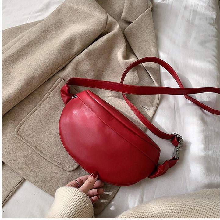 Personalized Leather Black Fanny Pack for Women Leather Bum - Etsy UK