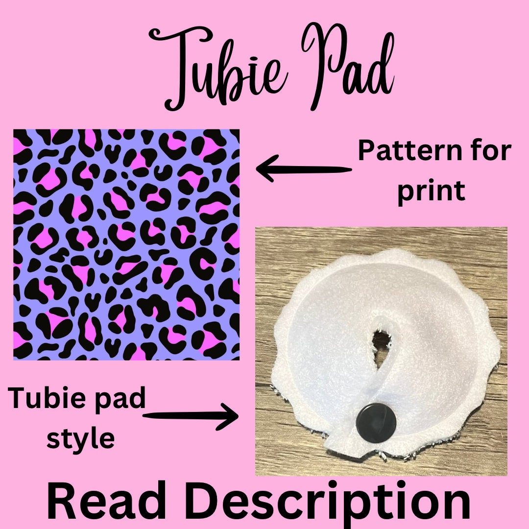 Leopard Print Tubie Pad / J Tube/g Tube/peg Tube/mic-key - Etsy