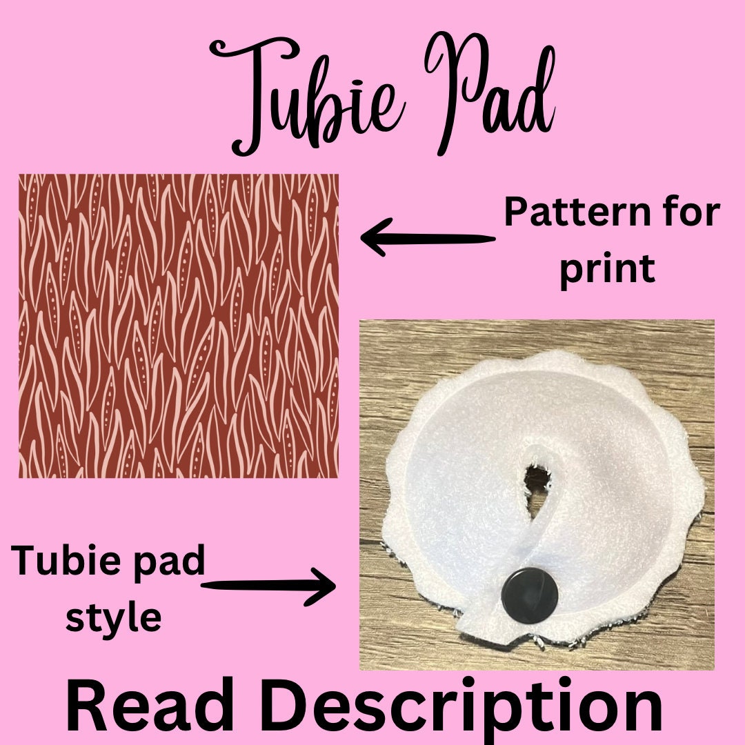 Boho Print Tubie Pad / J Tube/g Tube/peg Tube/mic-key Button - Etsy