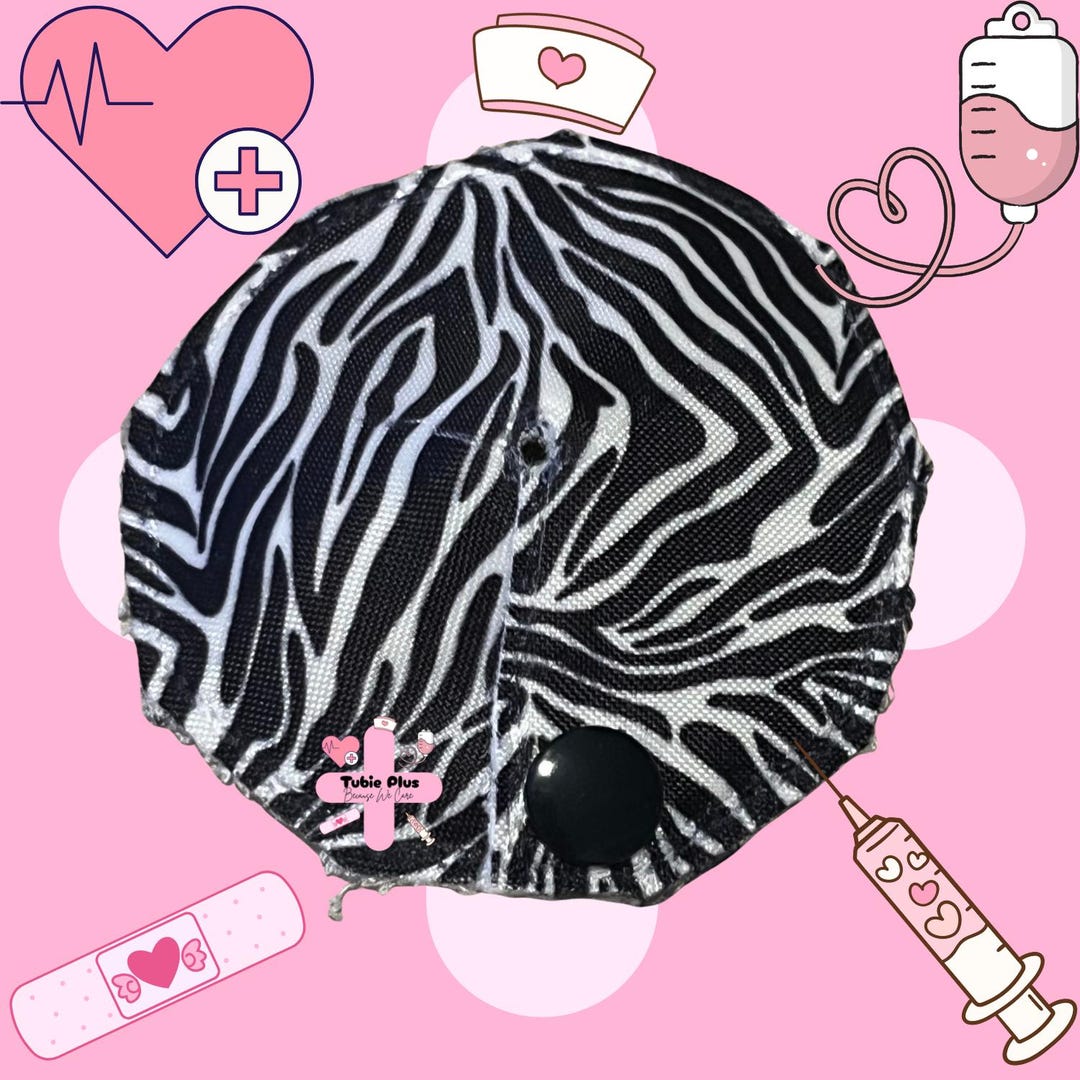 Zebra Print Surgical Tube Tubing Pad | Set 3, 5 - Etsy