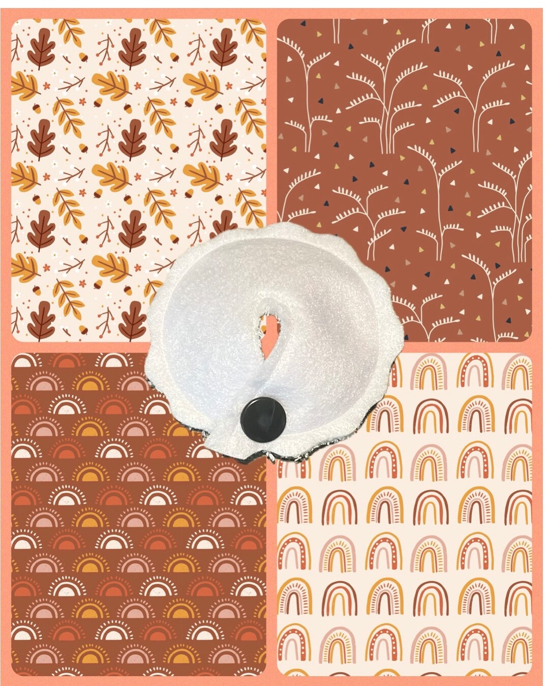 Fall Print Tubie Pad / J Tube/g Tube/peg Tube/mic-key Button - Etsy