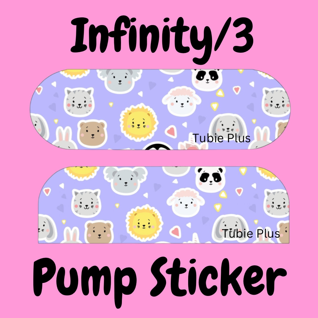 Animal Print Pump Stickers Infinity or Infinity 3 Pumps, Feeding Pump ...