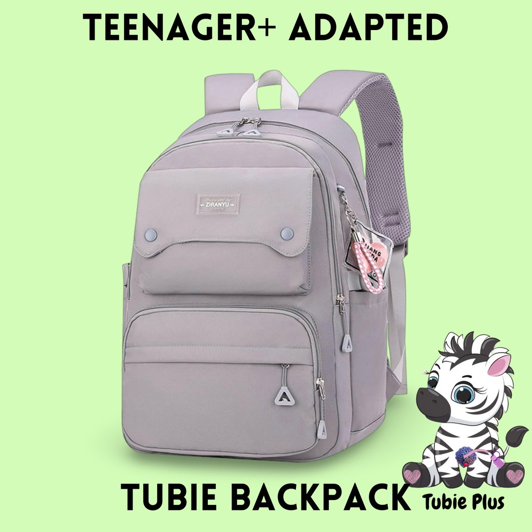 Light Grey Feeding Tube Backpack, 500ml or 1L or 1.2L Feed, Feed Stand ...
