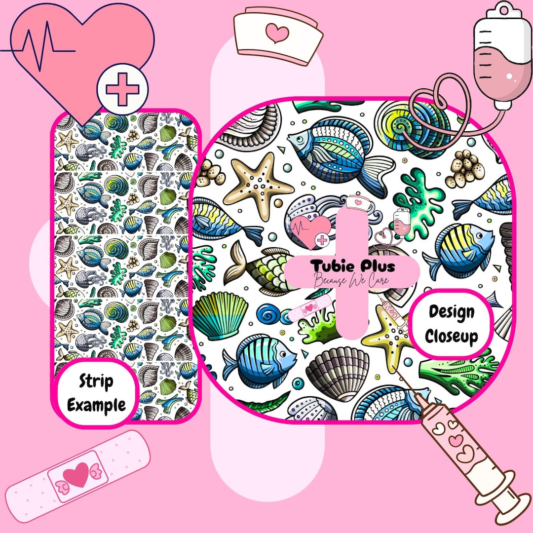Sealife Turtle Large Tubie Tape - Etsy