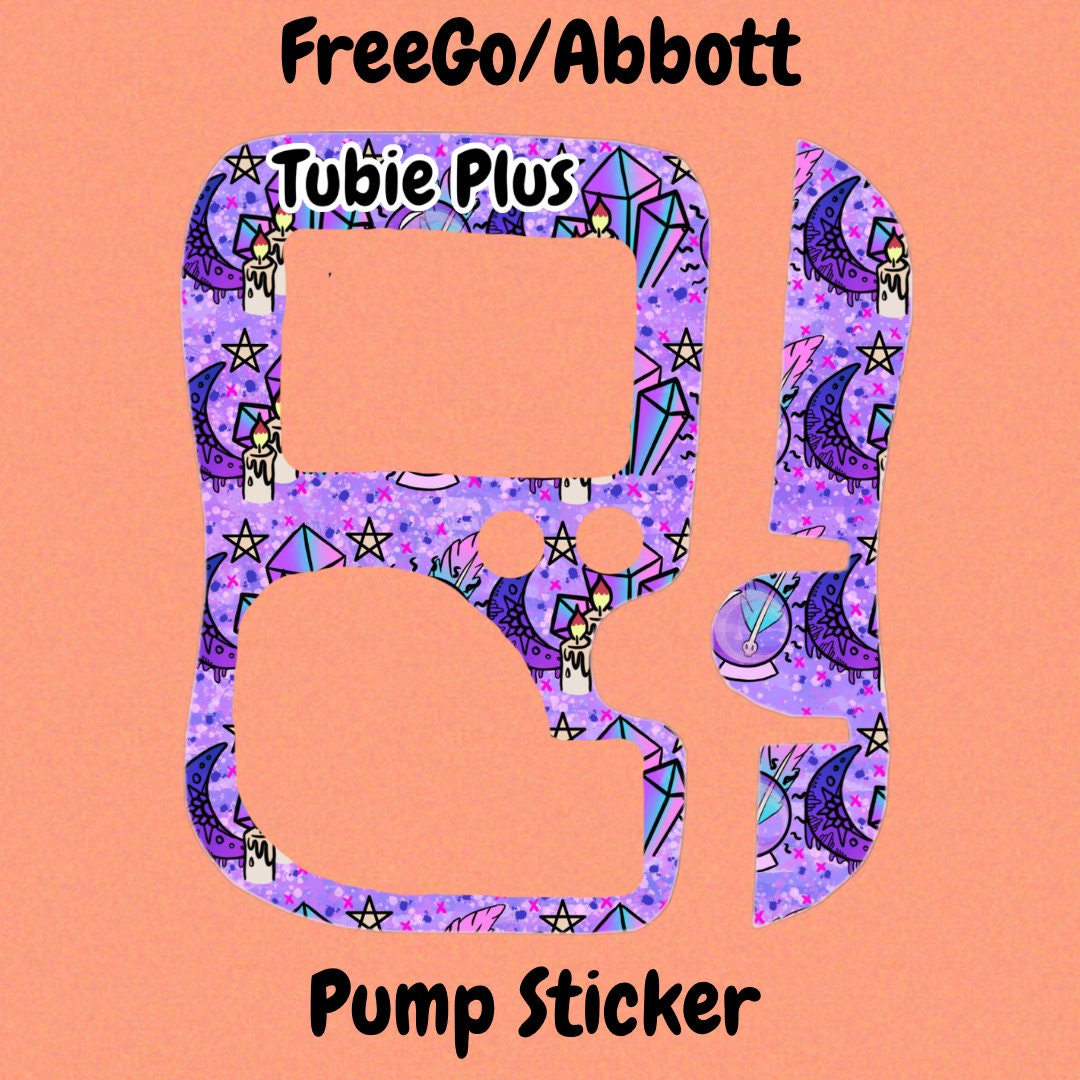 Purple Celestial Print Pump Stickers Freego/abbott Pump, Feeding Pump ...