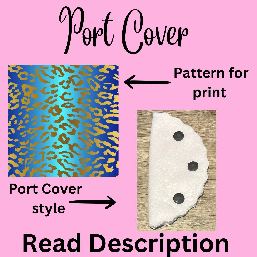 Soft Port/valve Cover Leopard Print / J Tube/g Tube/peg Tube/mic-key ...