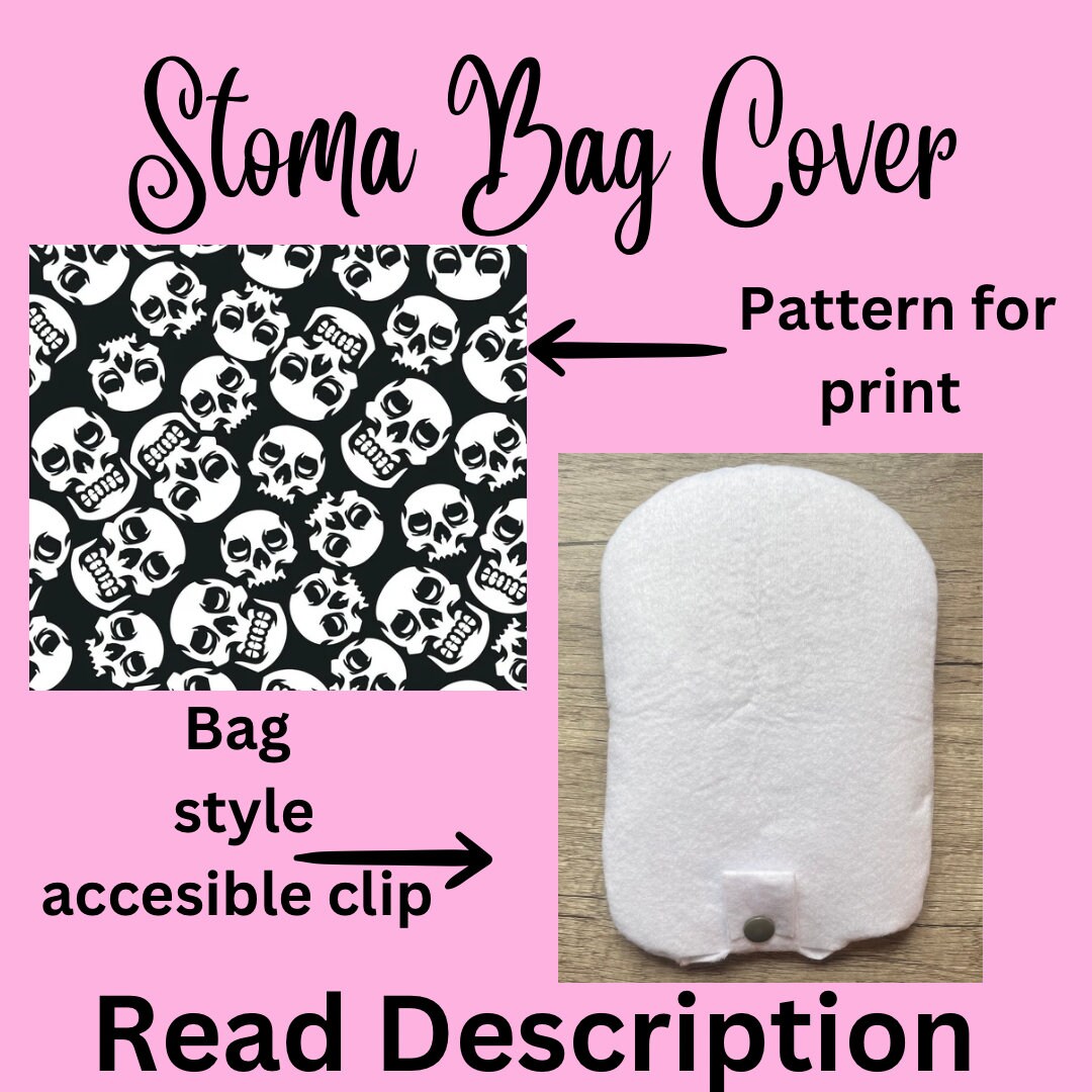 Skulls Print Stoma Bag Cover for Ileostomy or Colostomy Stomas. - Etsy