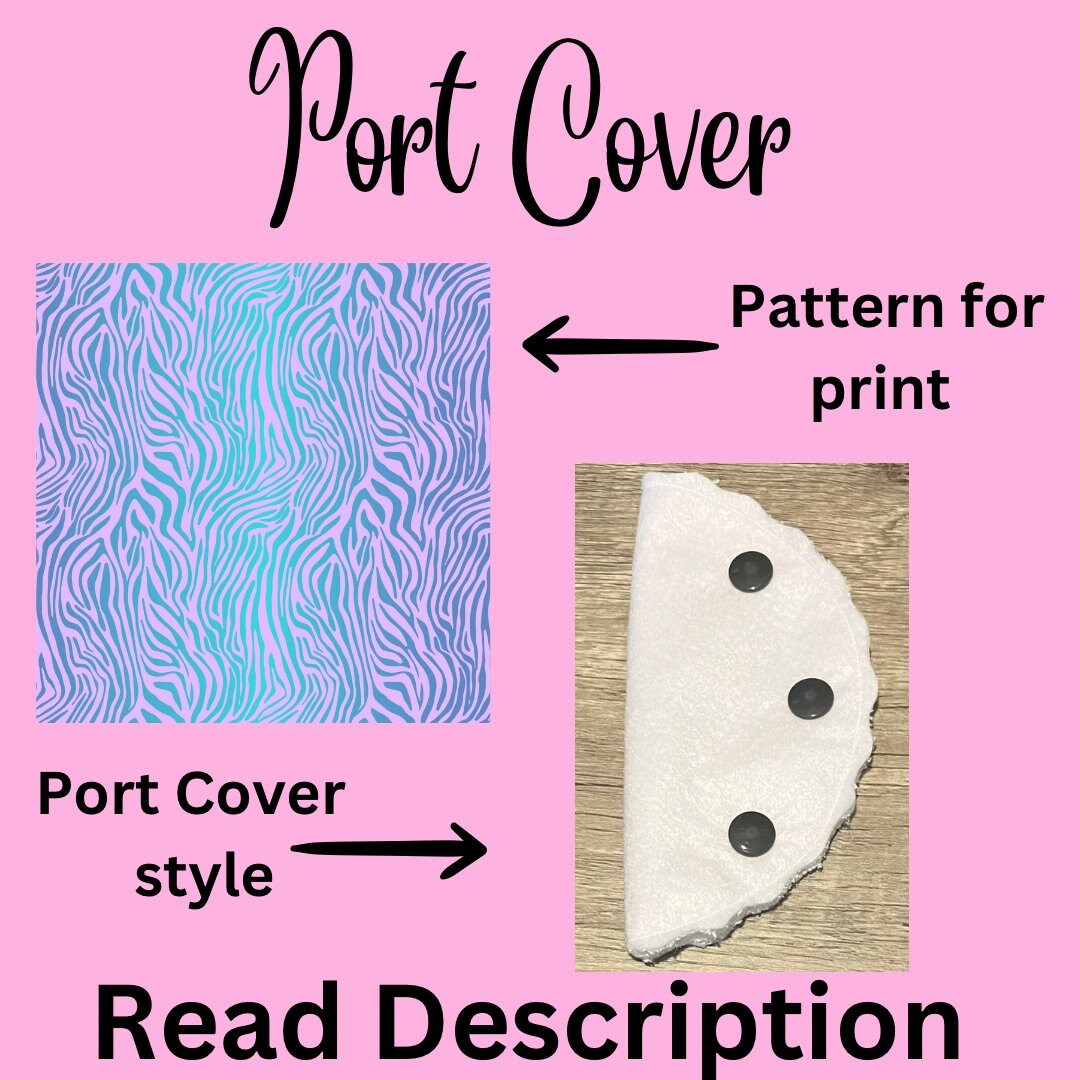 Soft Port/valve Cover Zebra Print / J Tube/g Tube/peg Tube/mic-key ...