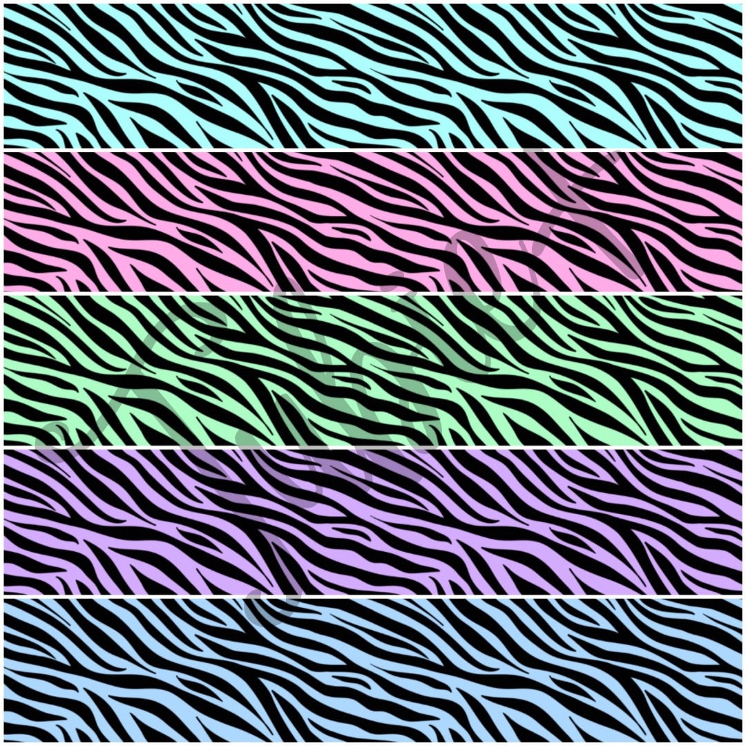 TUBIE TAPE Pastel Zebra Print Mix Tubie Tape Nj Tube Ng - Etsy