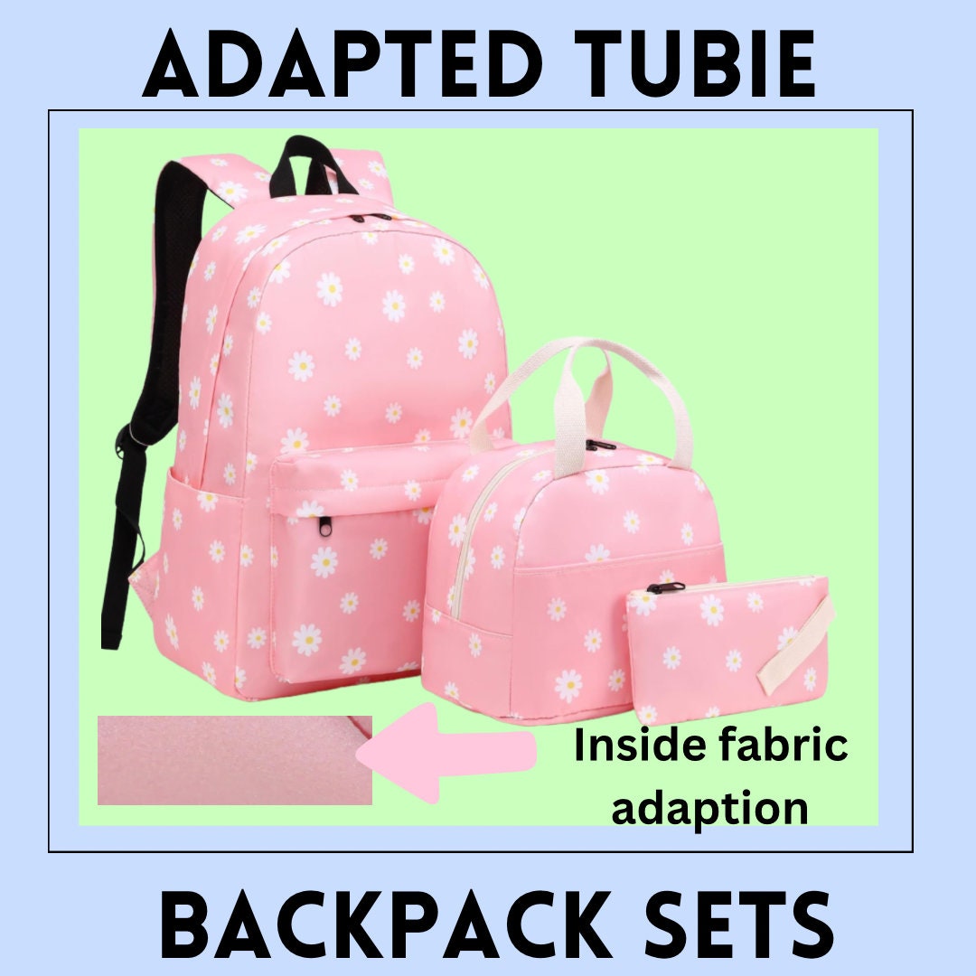 Daisy Pink Set Feeding Tube Backpack, 500ml or 1L or 1.2L Feed, Feed ...