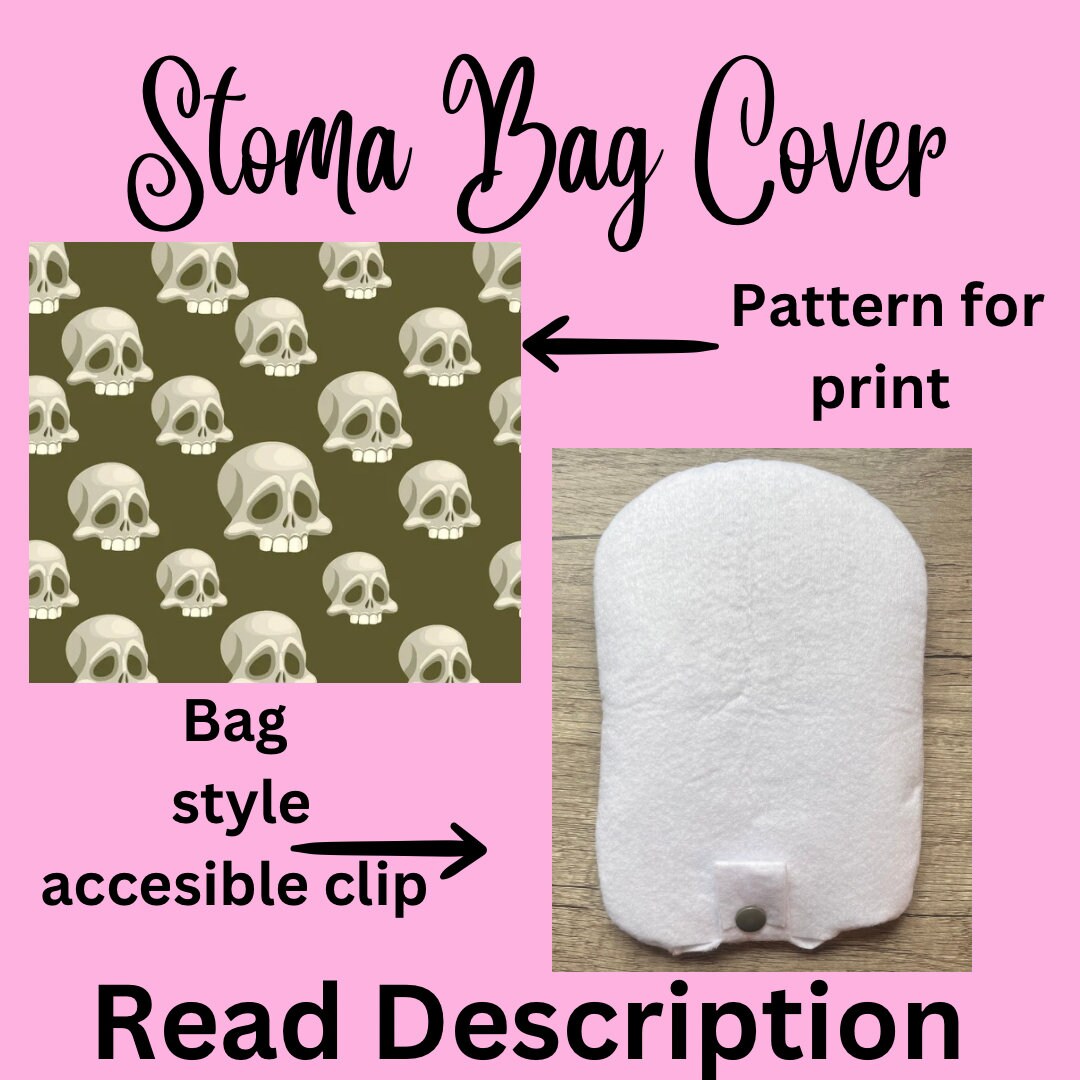 Skulls Print Stoma Bag Cover for Ileostomy or Colostomy Stomas. - Etsy