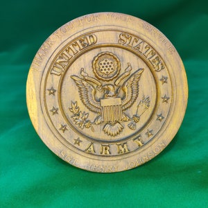 USA Memorial Army Plaque - Etsy