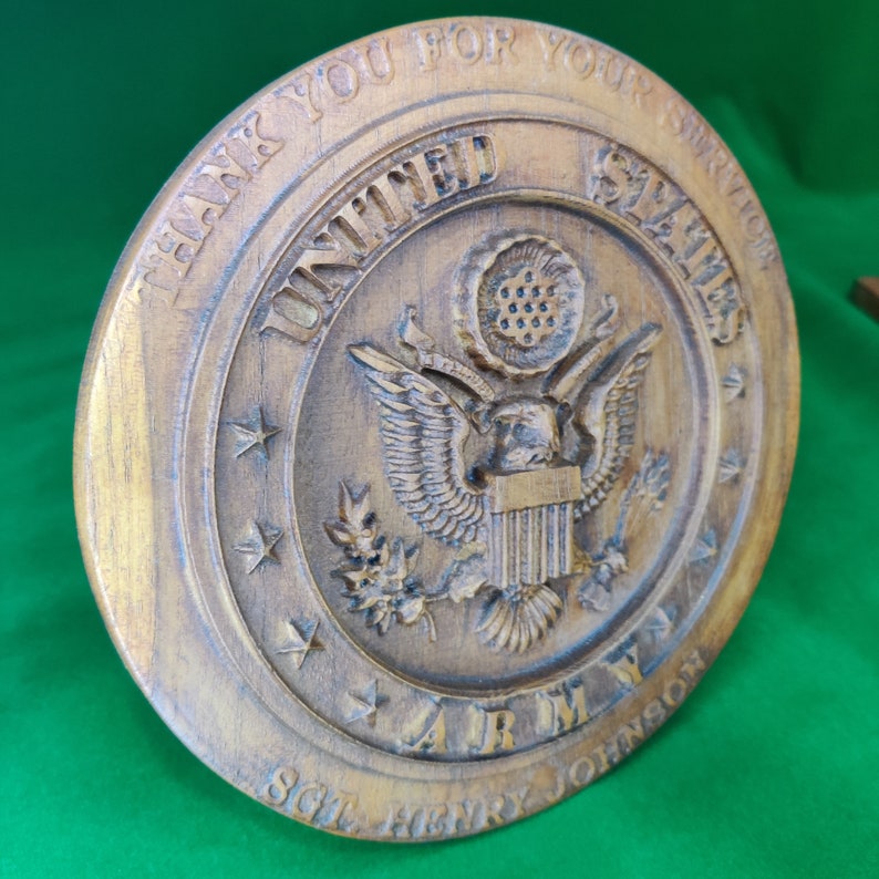 USA Memorial Army Plaque - Etsy