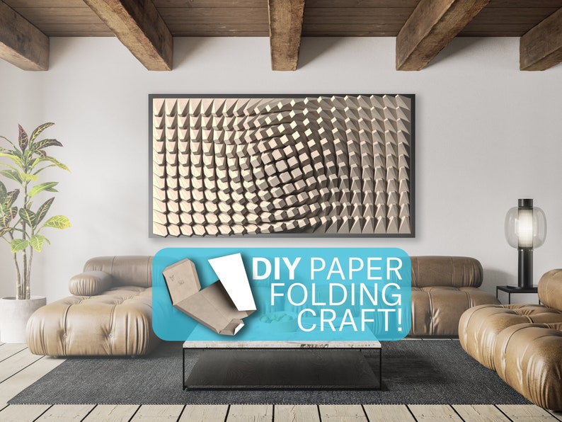 3D Wall Plastic Art DIY Paper Art Sculpture Parametric - Etsy