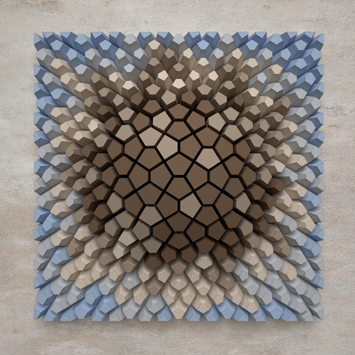 07_04 - CRACKED BULGE - FIVE Colours 3D Wall Plastic Ar Diy Paper Art ...