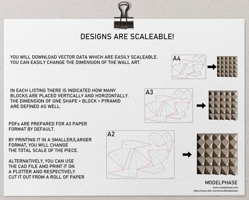 02_03 HIGH TIDE FIVE Colours 3D Wall Plastic Ar Diy Paper - Etsy