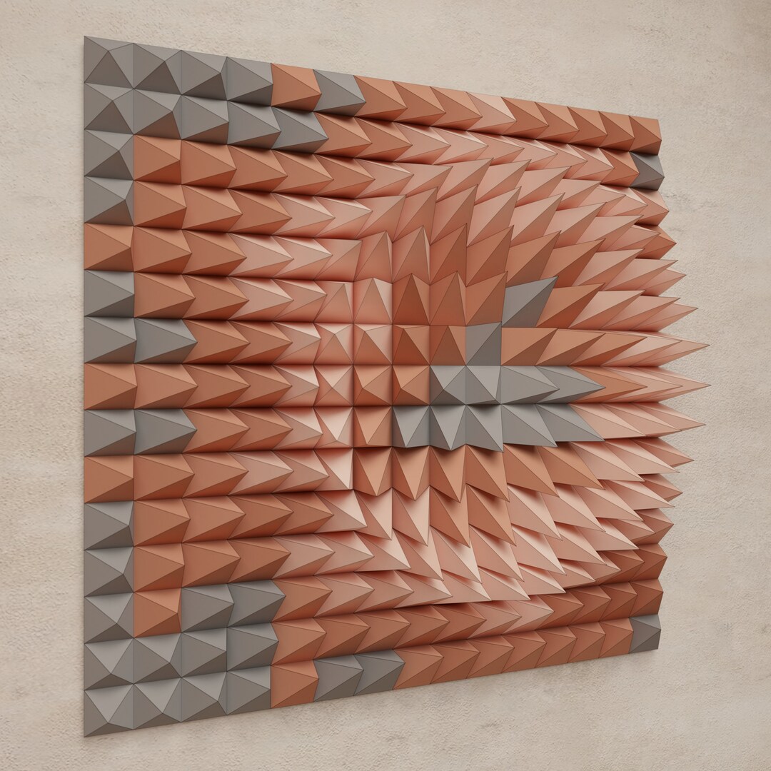 01_04 CRATER RING FIVE Colours 3D Wall Plastic Ar Diy Paper Art ...