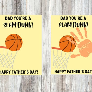 Sports Themed Father's Day/dad Birthday Handprint Craft/gift for ...
