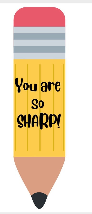 Printable Pencil Bookmarks/teacher Gift/student Gift/open House Gift ...