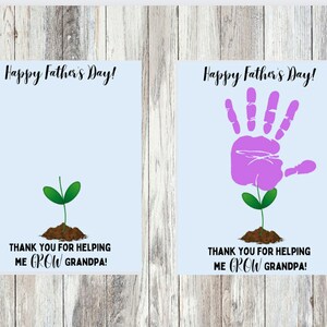 Father's Day/dad Birthday Handprint Craft/gift for Grandpa/kid's Craft ...
